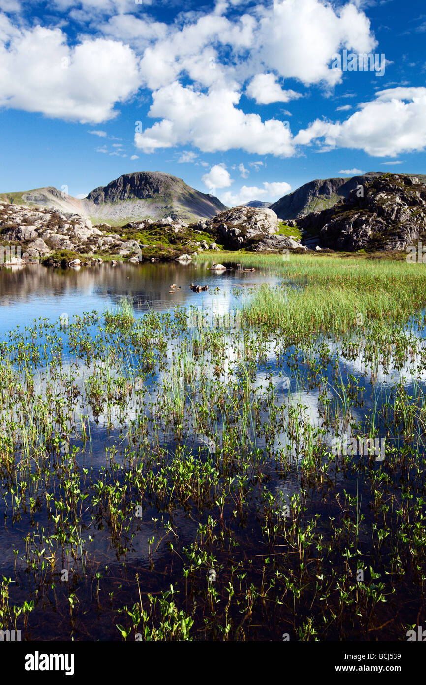 Innominate Tarn On Haystacks High Above Buttermere With 'Great Gable ...