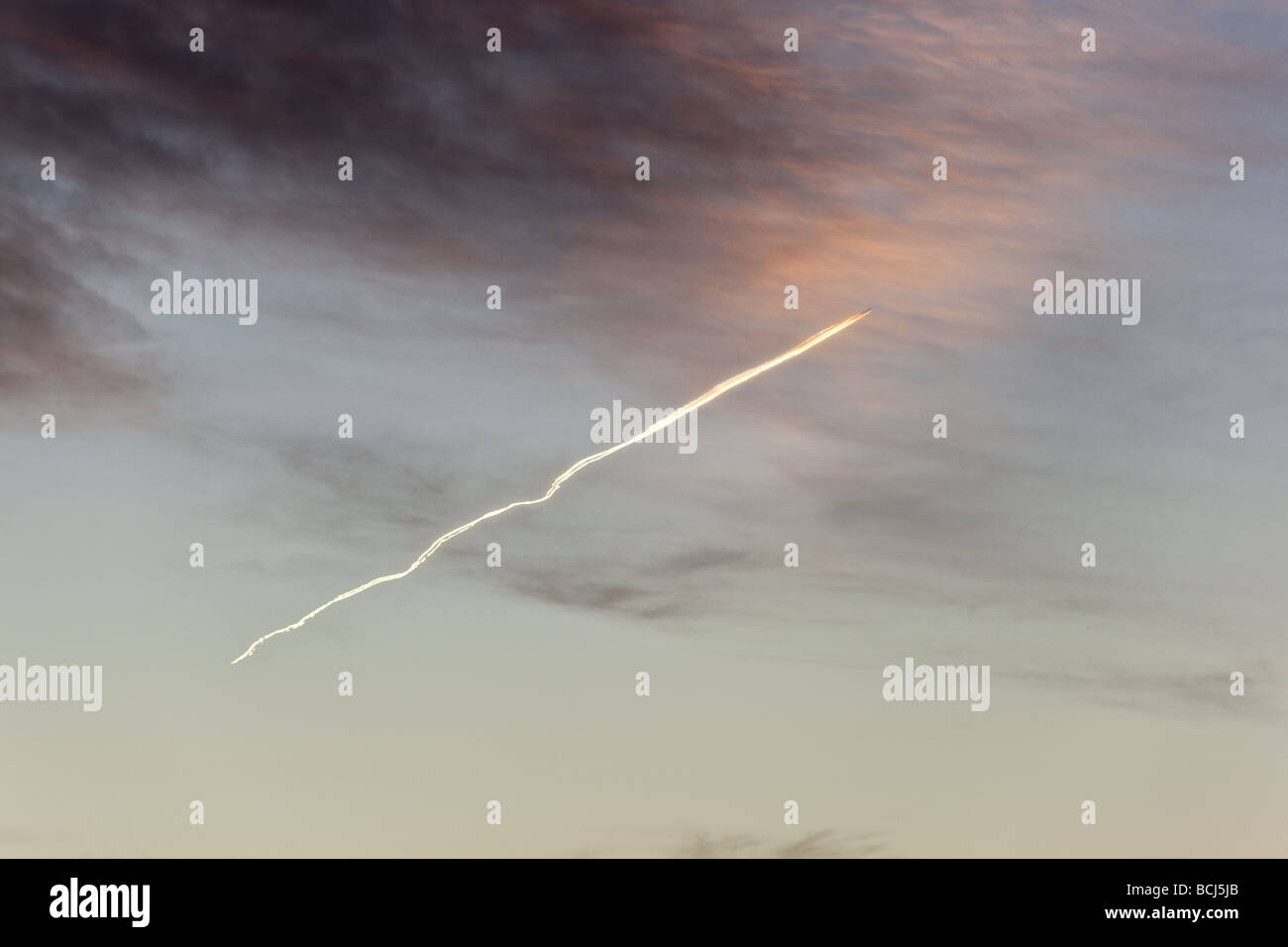 Sky rocket in flight Stock Photo - Alamy