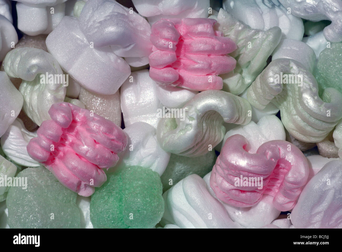 packaging material from colourful polystyrene Stock Photo - Alamy