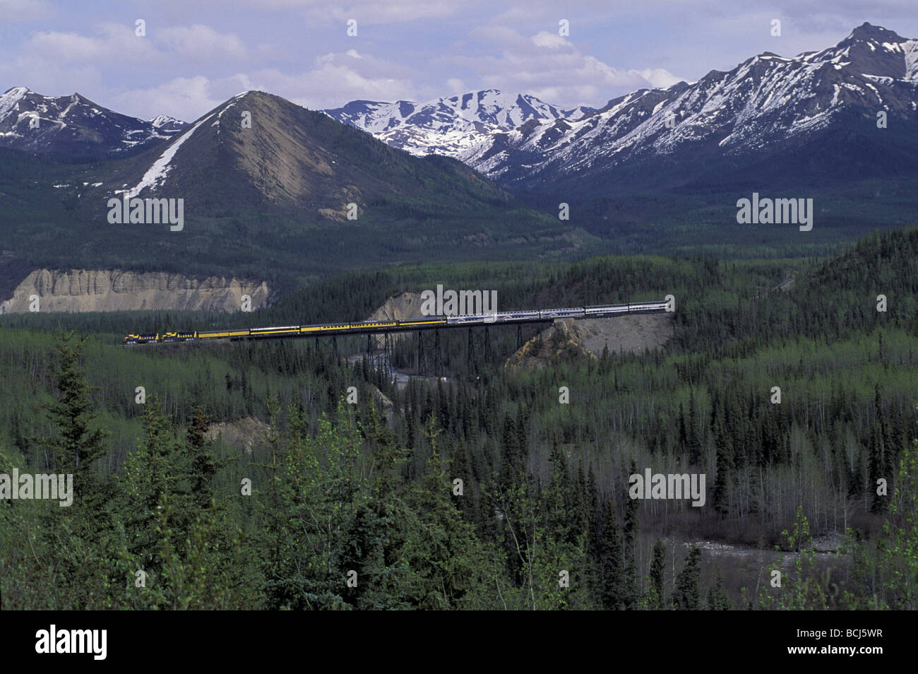 Alaska alaska railroad train over hi-res stock photography and images ...