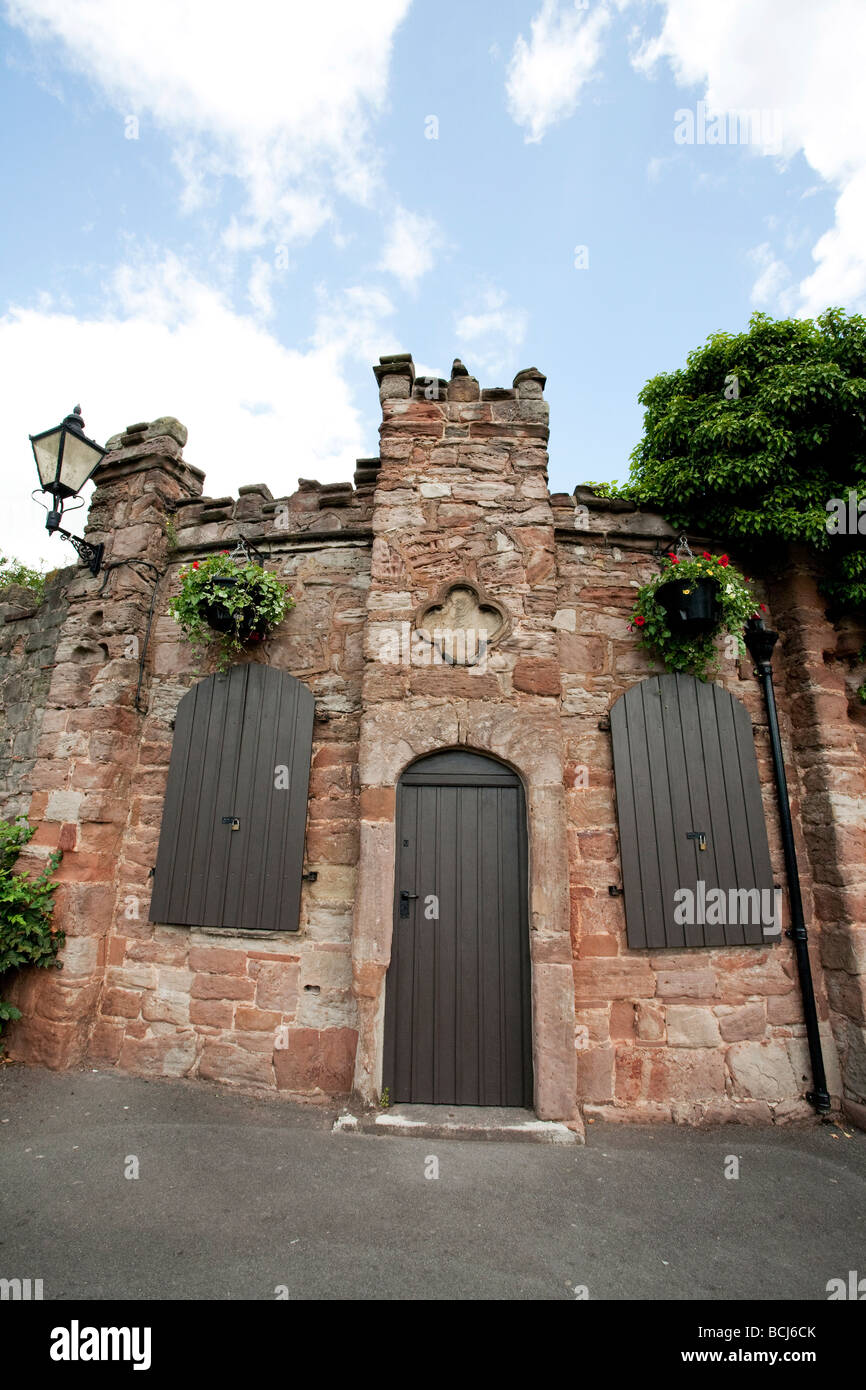 locked door and windows in English castle Stock Photo - Alamy