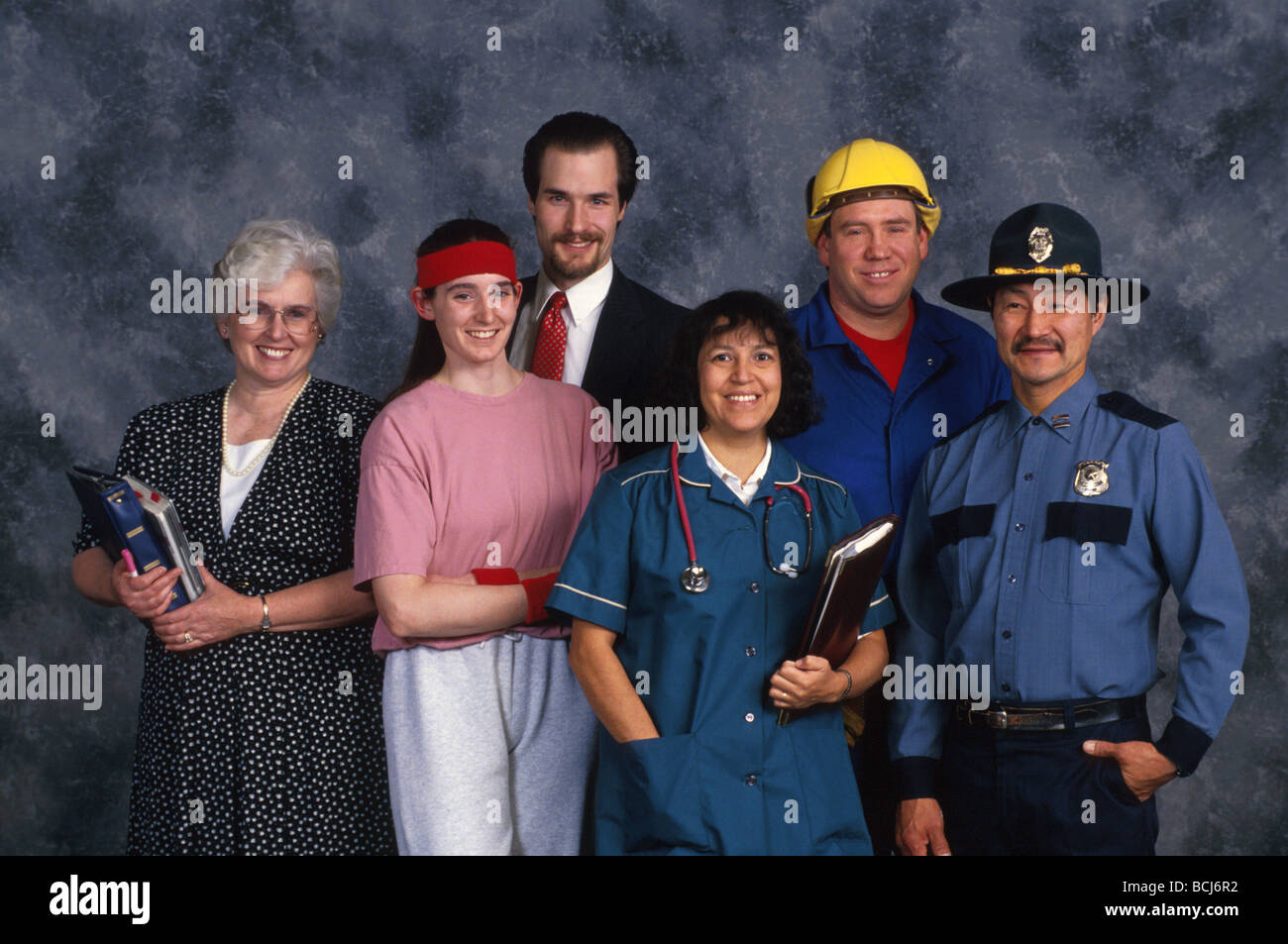 Studio Portrait of Working Class People Southcentral AK Stock Photo - Alamy