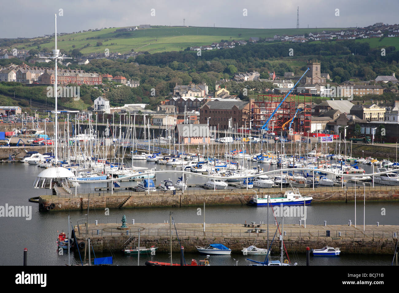Whitehaven Harbour Cumbria Coast England UK Stock Photo - Alamy