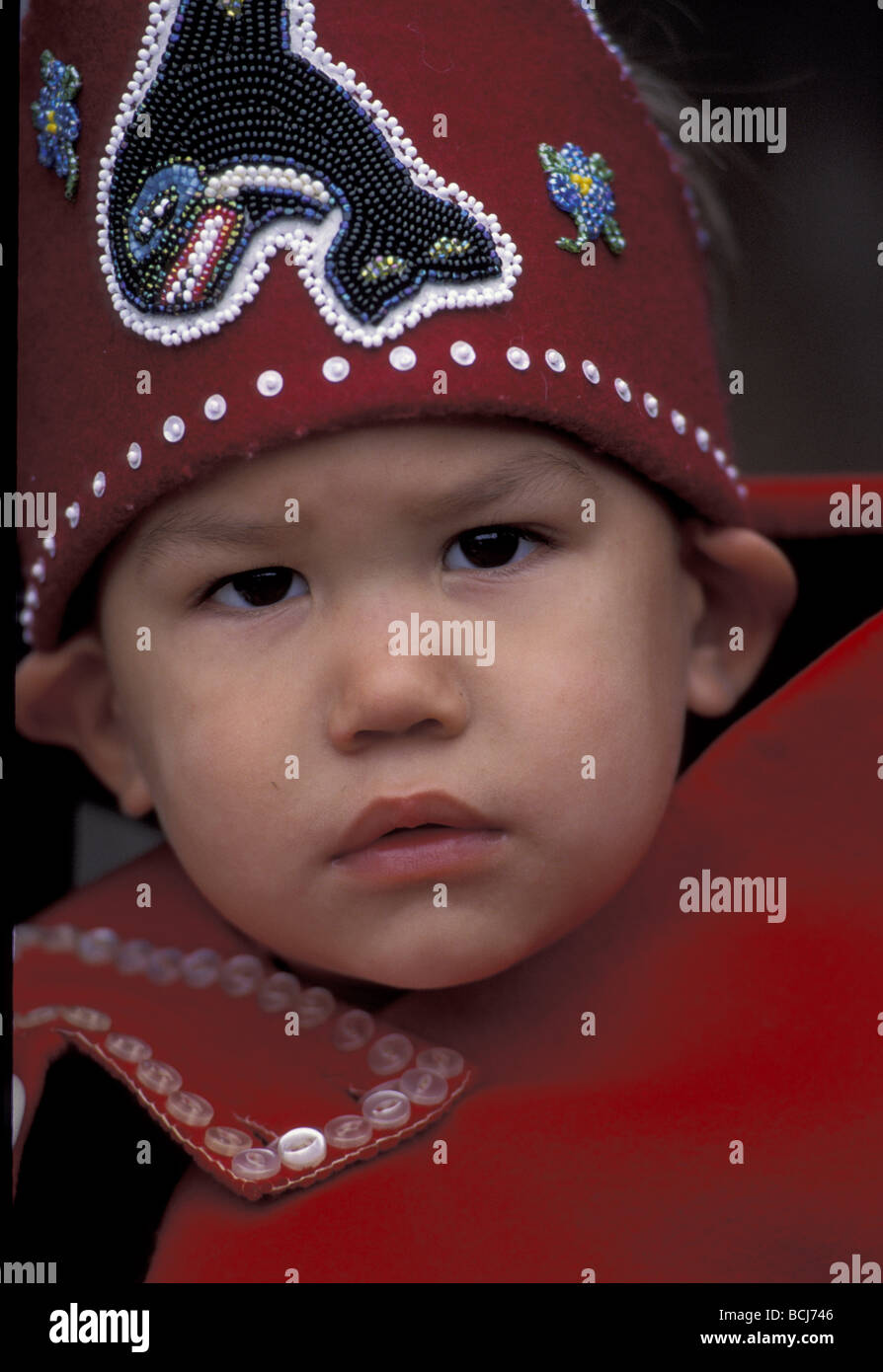 Native alaskan in traditional dress hi-res stock photography and images ...