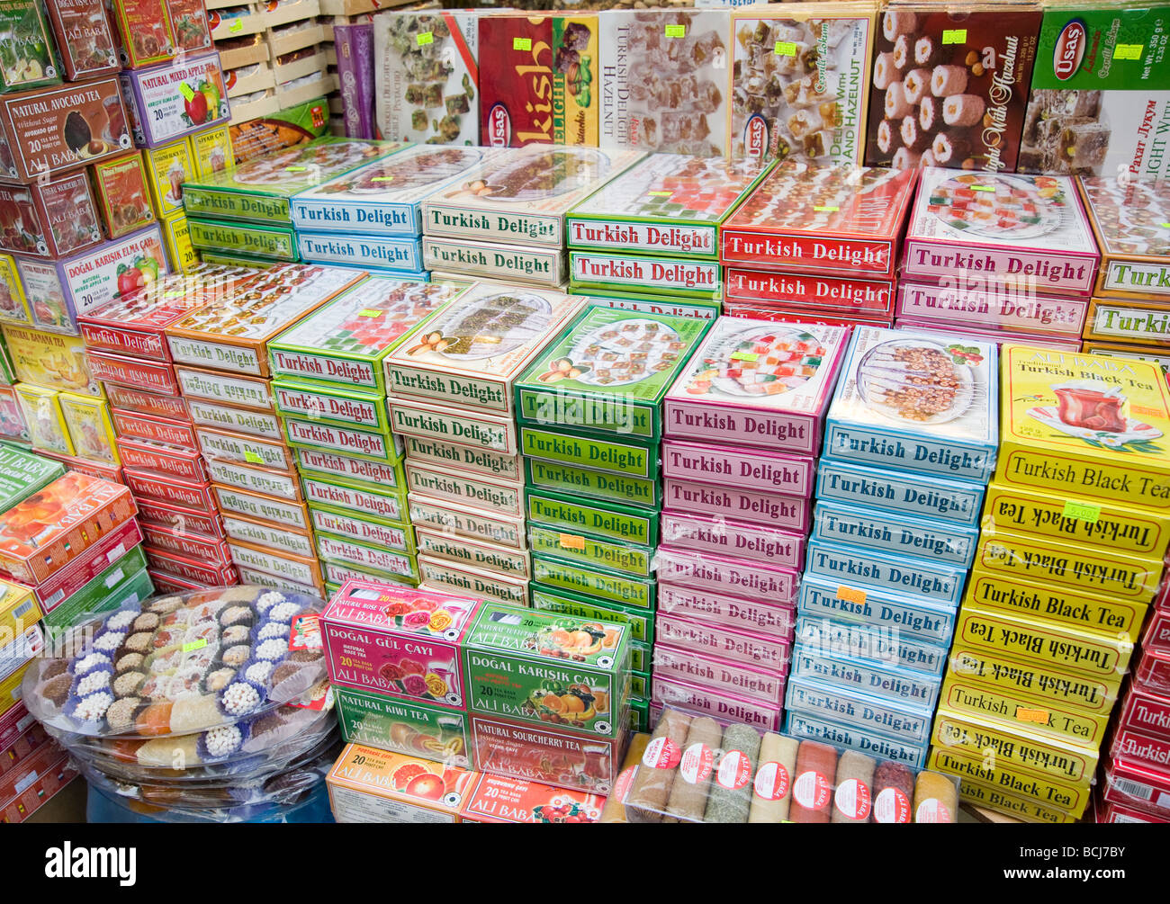 Boxes turkish delight hi-res stock photography and images - Alamy