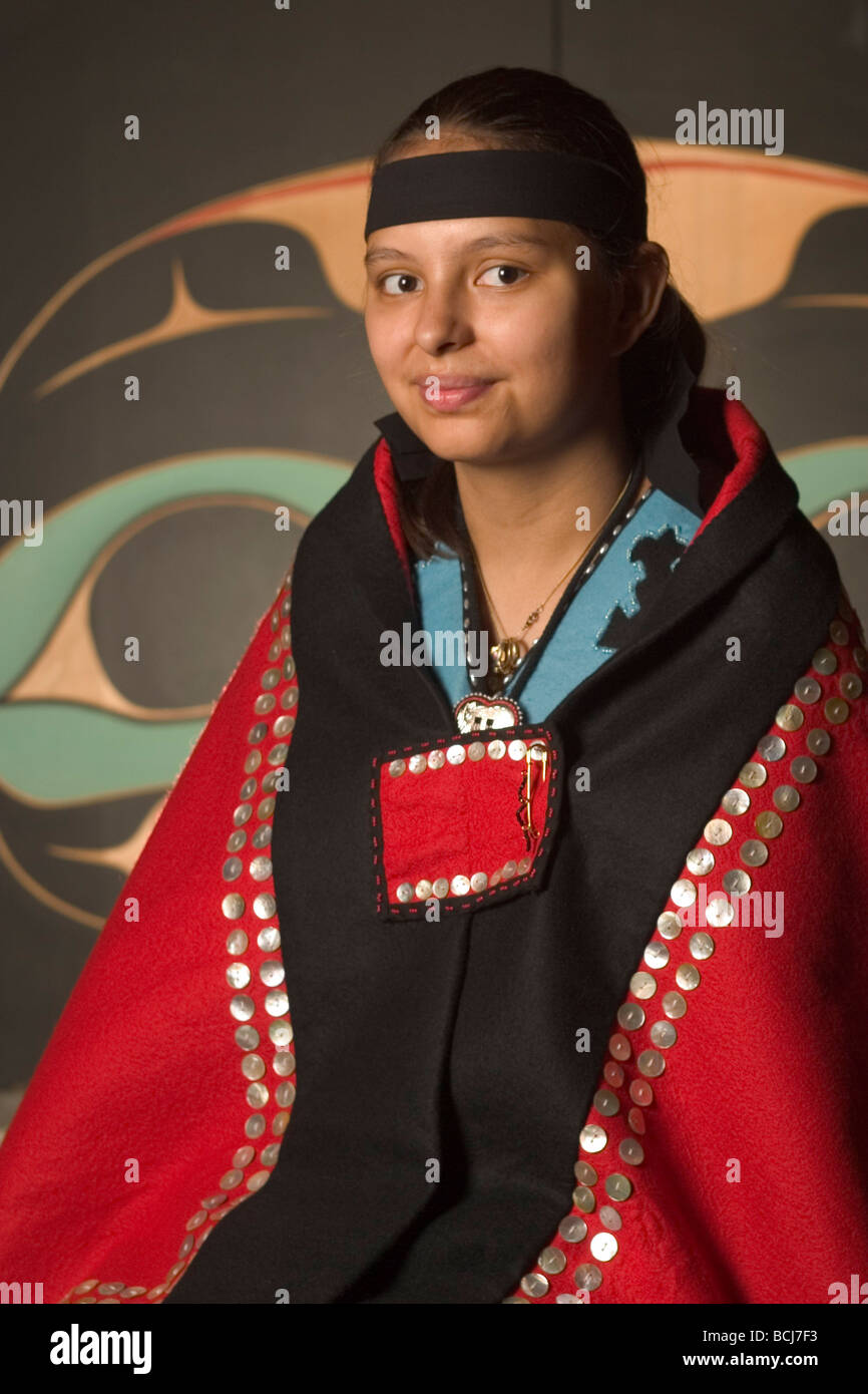 Portrait of Female Sitka Tlingit Dancer SE Sitka AK Summer Stock Photo ...
