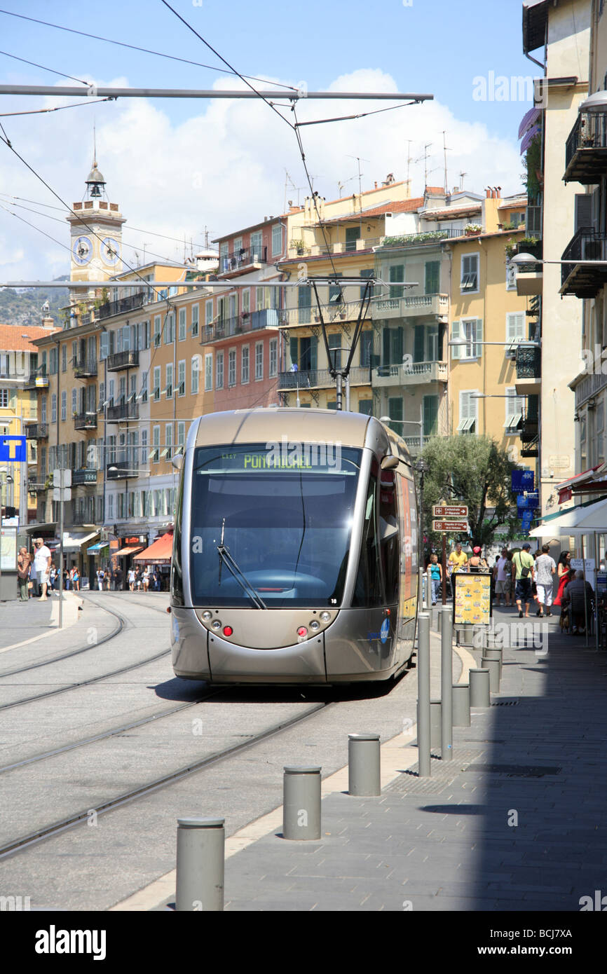 Tram Nice France Stock Photo - Alamy