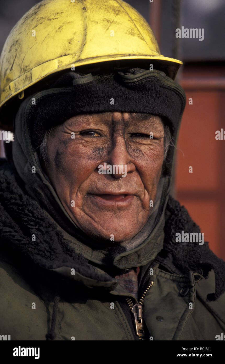 Alaskan Native Inupiat Man Working Construction AR AK Barrow Portrait ...
