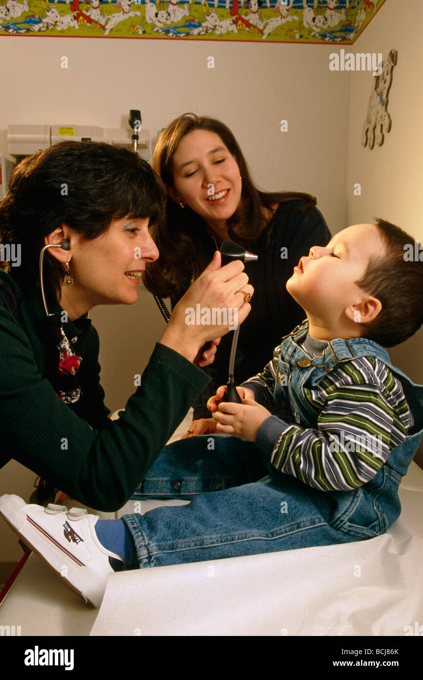 Female Doctor W/Native Boy at Health Clinic SC AK Stock Photo - Alamy