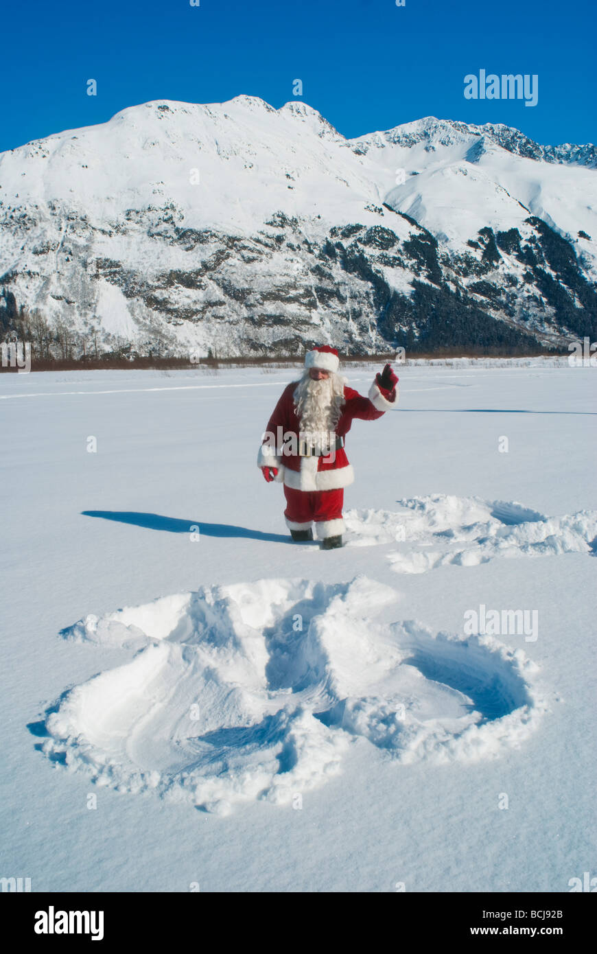 Santa claus is in deep snow hi-res stock photography and images - Alamy