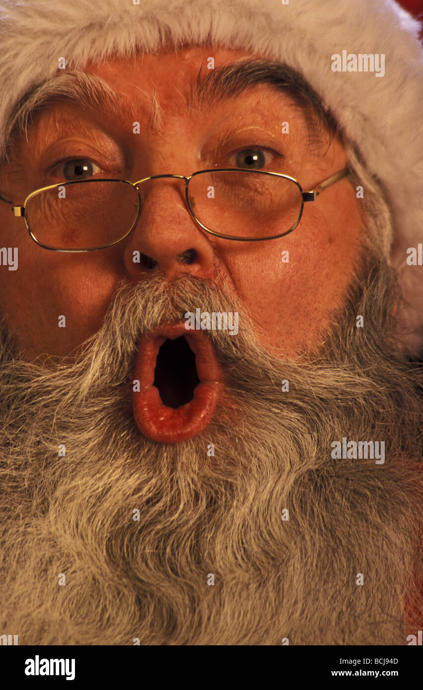 Santa Claus Portrait Studio Stock Photo - Alamy