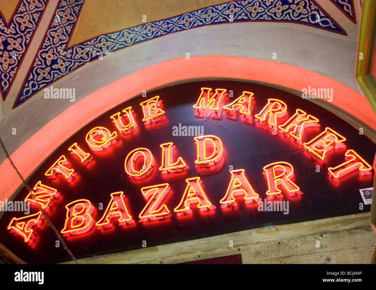 Antique market inside the old Bazaar Istanbul Turkey Stock Photo - Alamy
