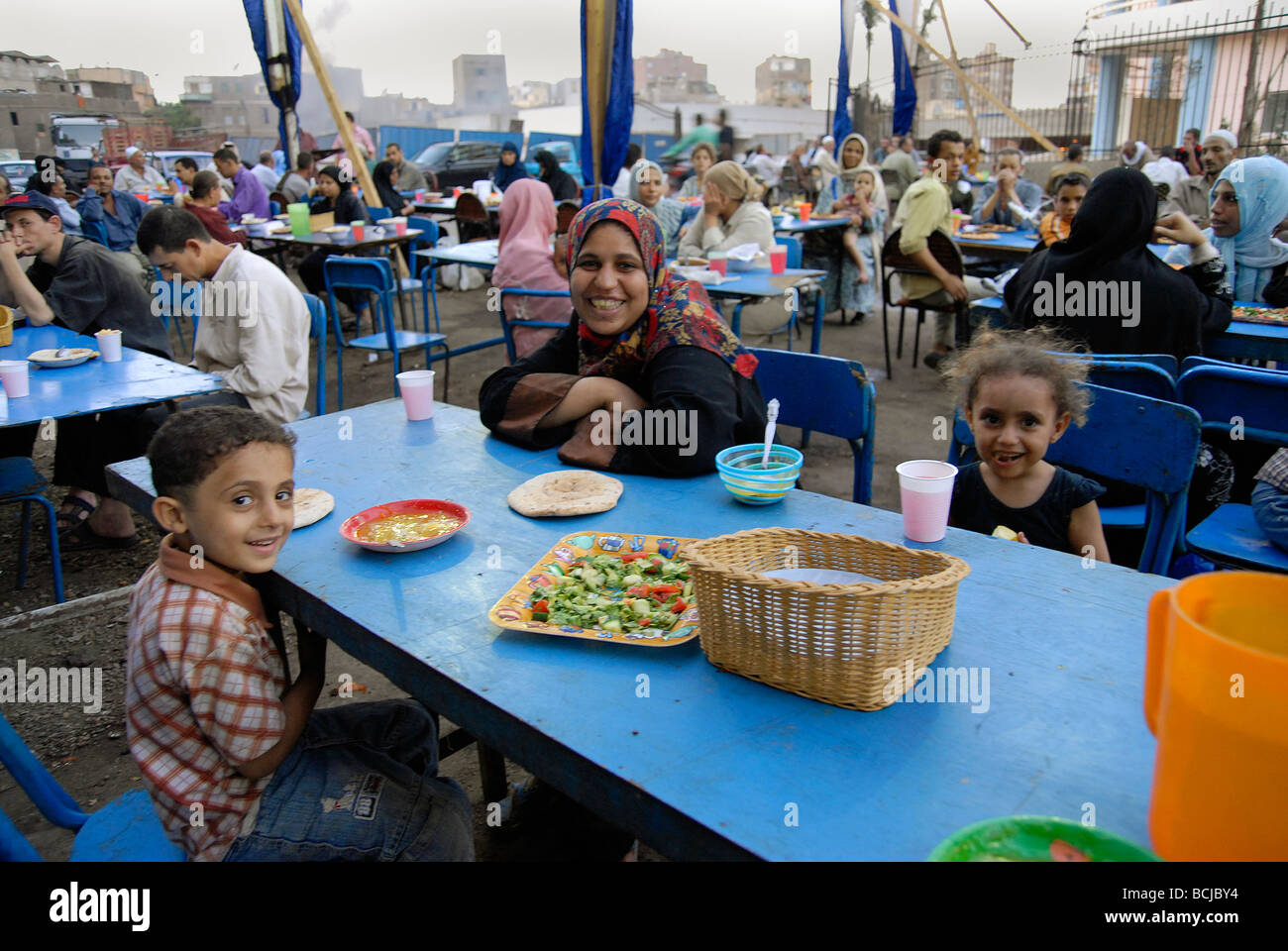 During Ramadan all over Egypt rich people and companies set up tables ...