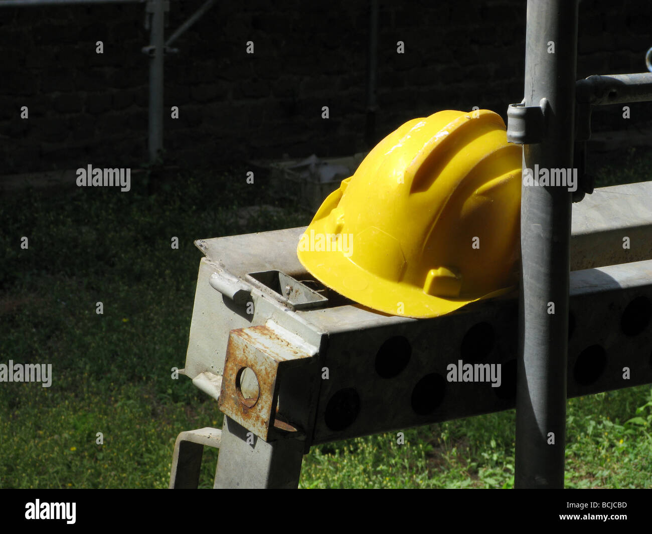 Falling on hard hat hi-res stock photography and images - Alamy