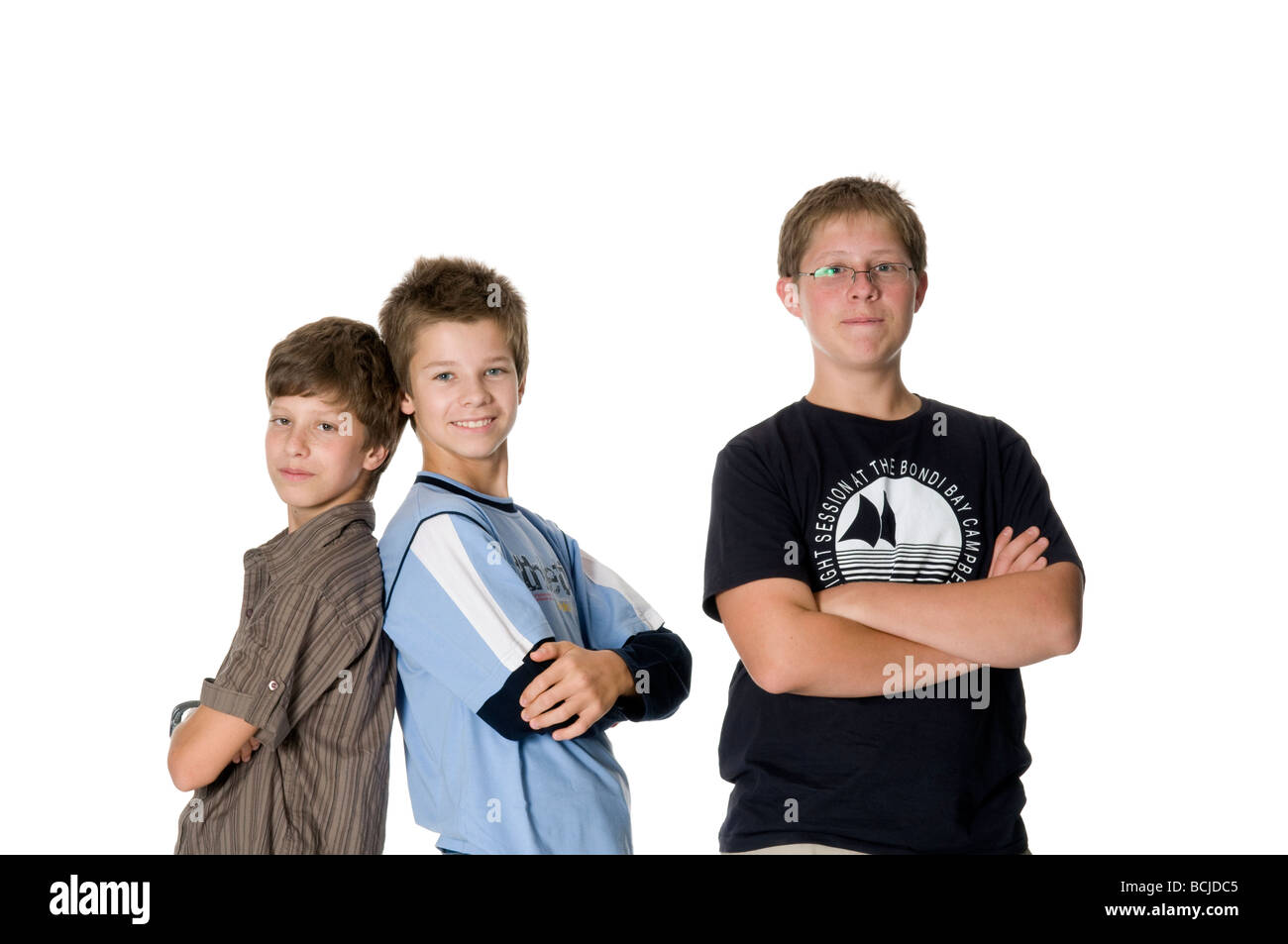 Three young boys Stock Photo - Alamy