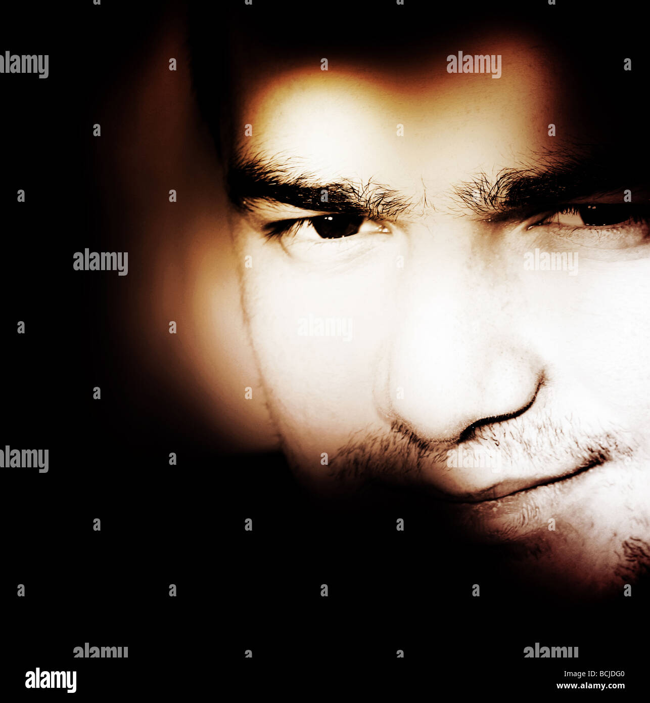 Young man - face, close-up Stock Photo - Alamy