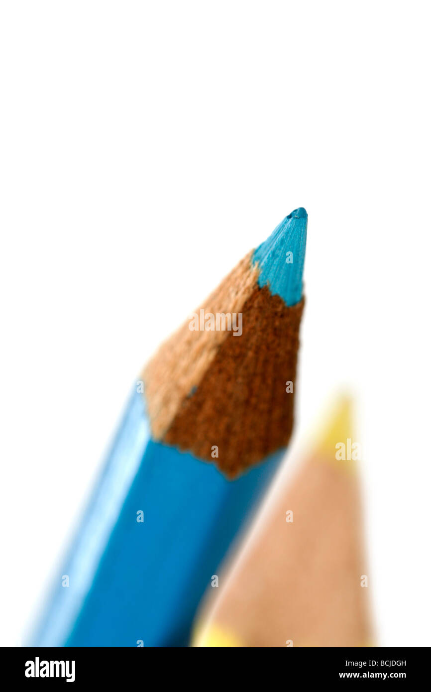 Close-up picture of color pencils Stock Photo - Alamy