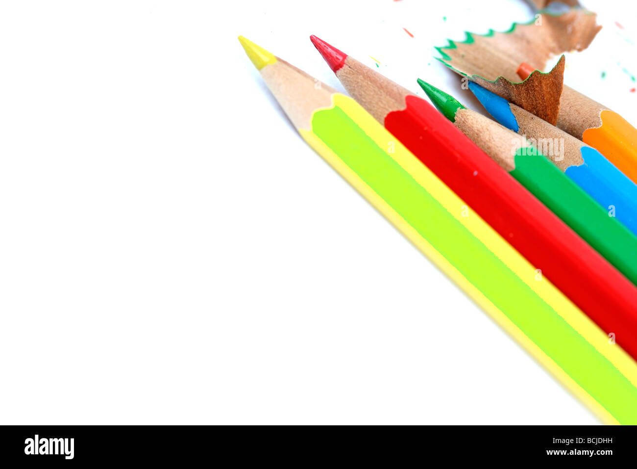 Close-up picture of sharp pencils Stock Photo - Alamy