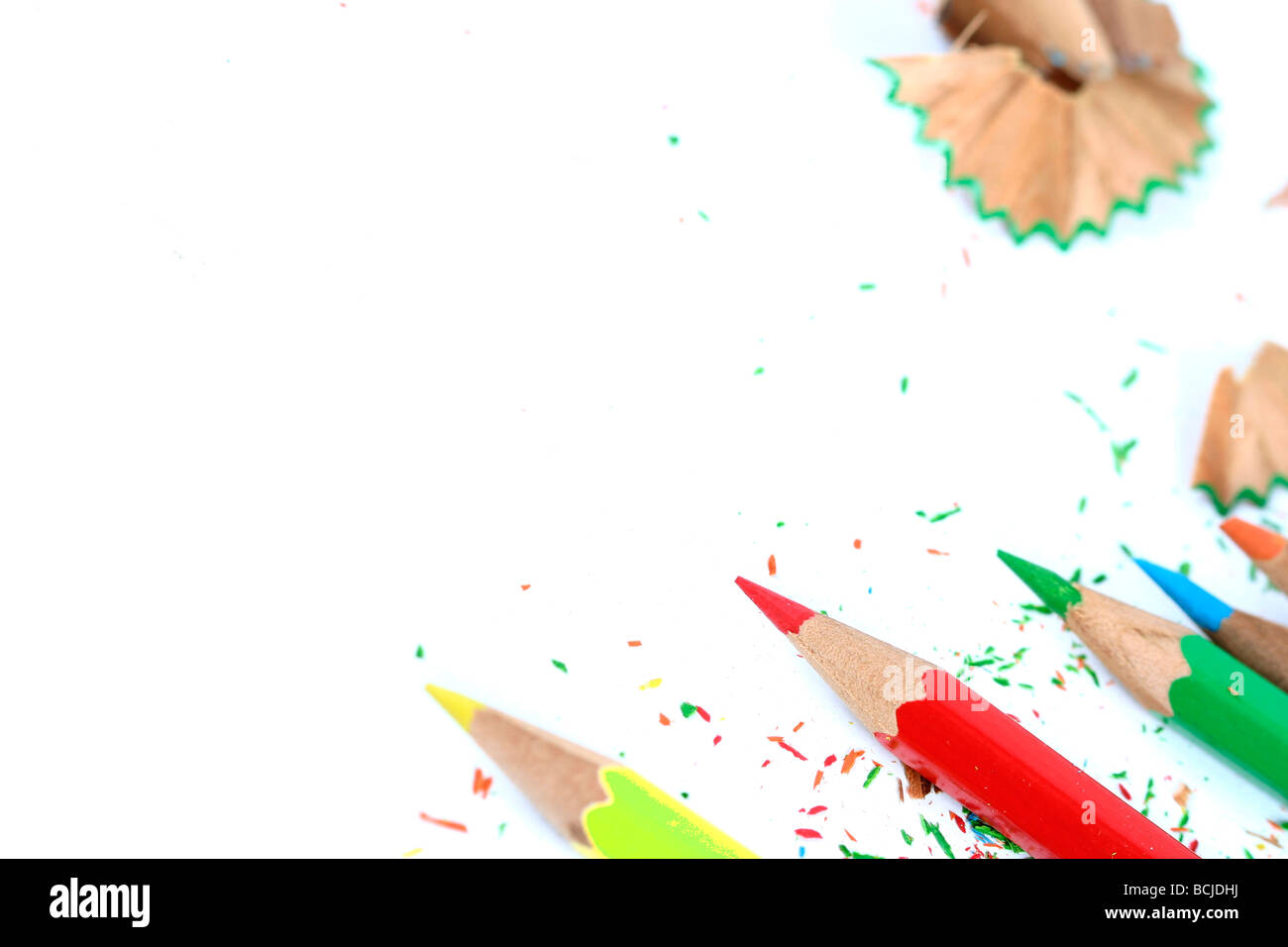 Close-up picture of sharp pencils Stock Photo - Alamy