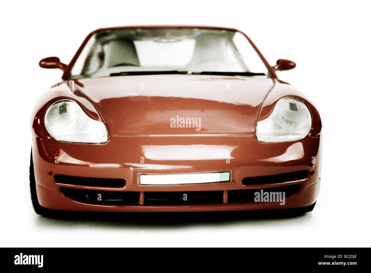 Car view from the front isolated on white Stock Photo - Alamy