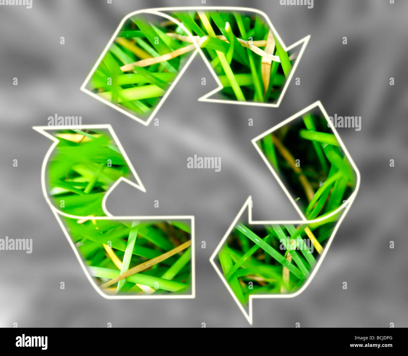 Recycle symbol: save the nature ! Stock Photo - Alamy