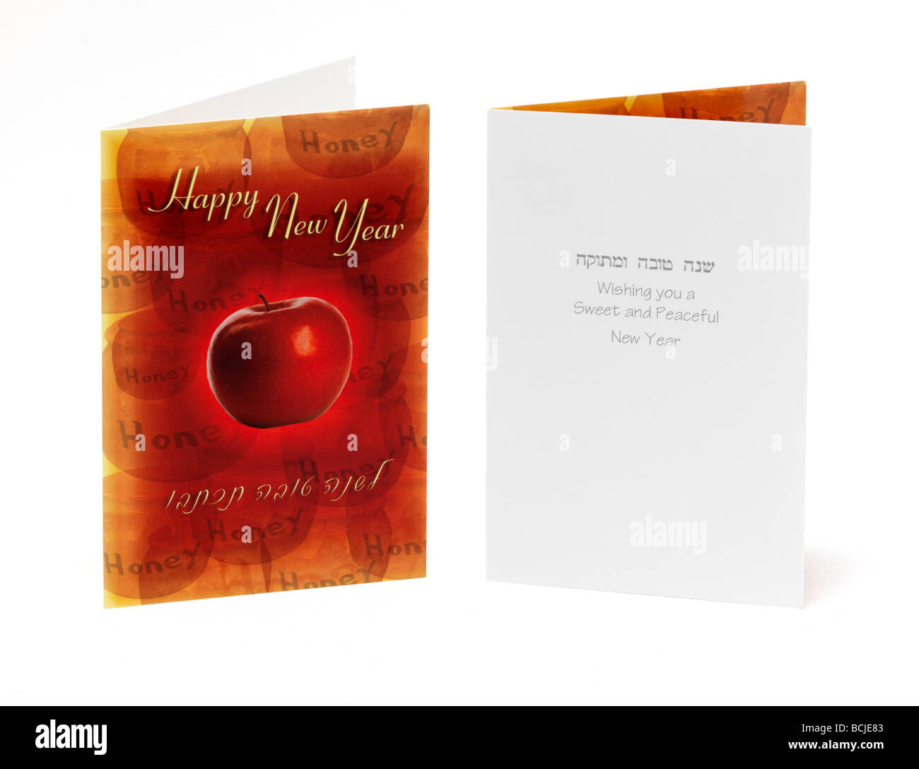 Rosh Hashanah Cards Jewish New Year Honey and Apples Traditionally ...