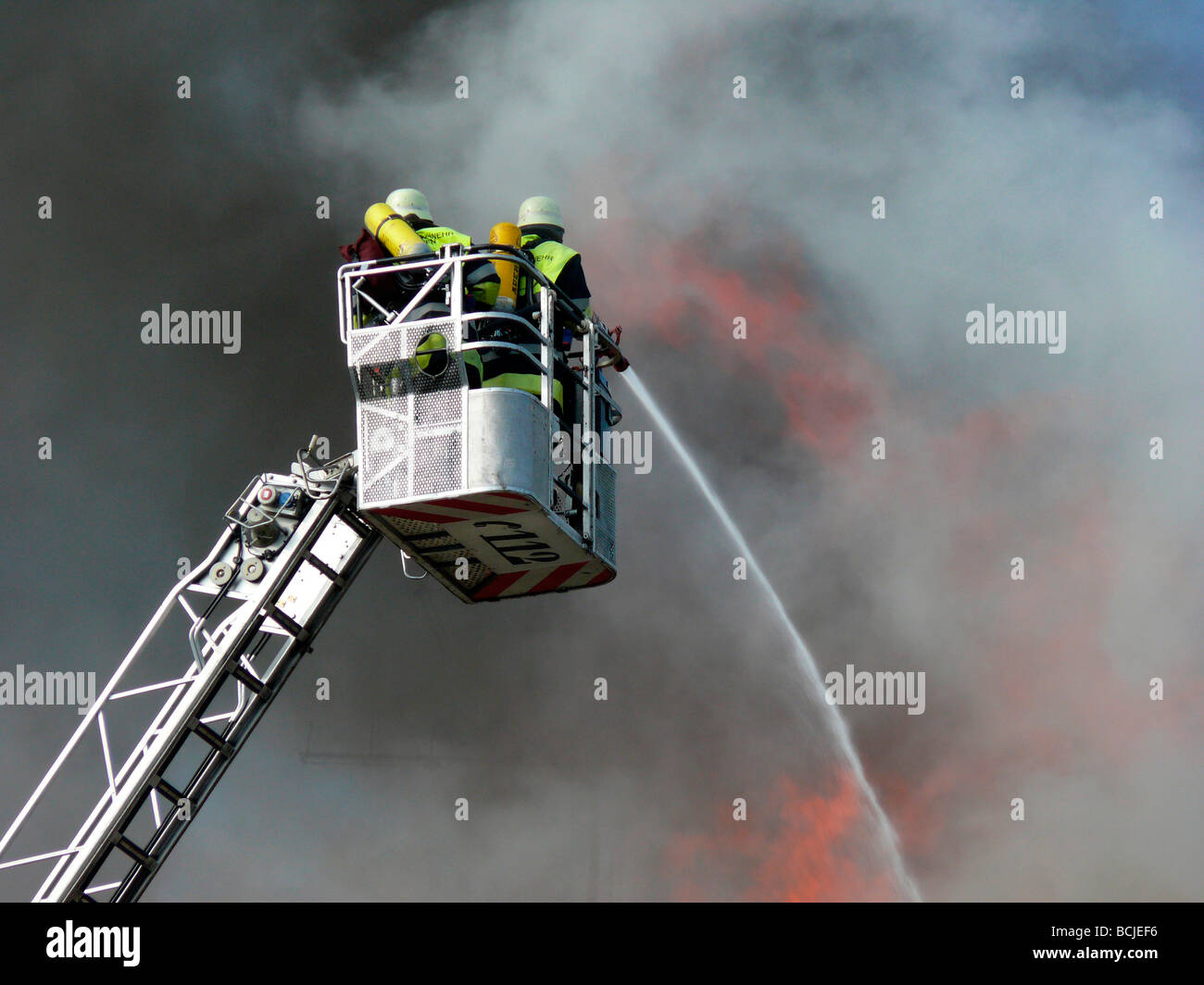 Firefighter roof hi-res stock photography and images - Alamy