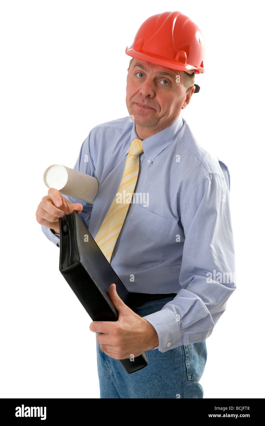 Portrait of contractor Stock Photo - Alamy