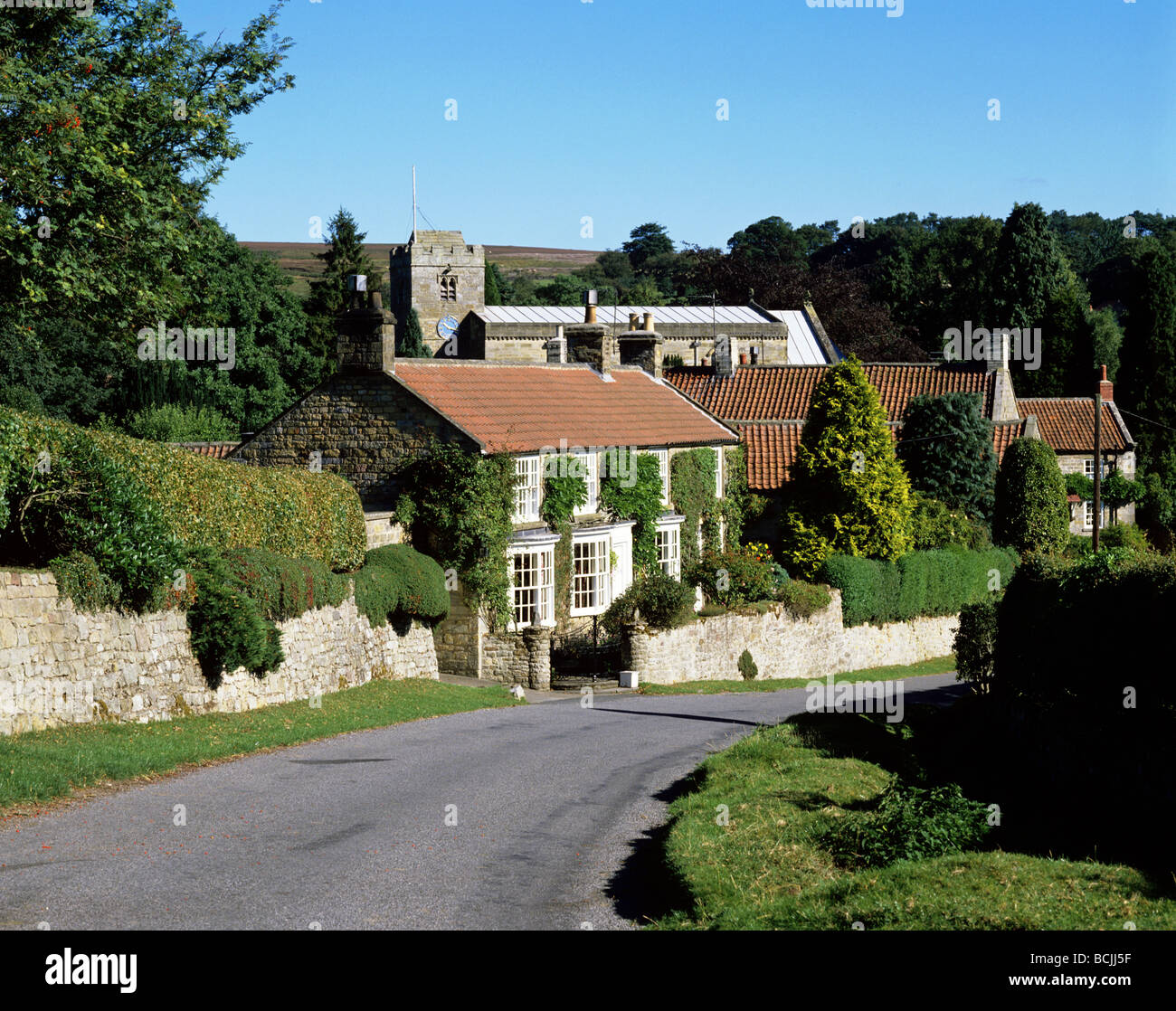 Lastingham, a typical Yorkshire Moors village Stock Photo - Alamy
