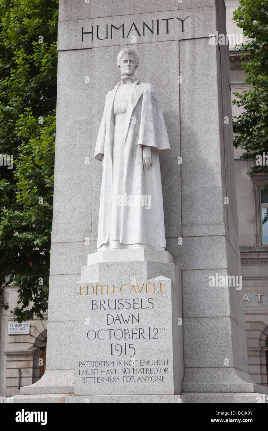 Edith Cavell s statue in London Stock Photo - Alamy