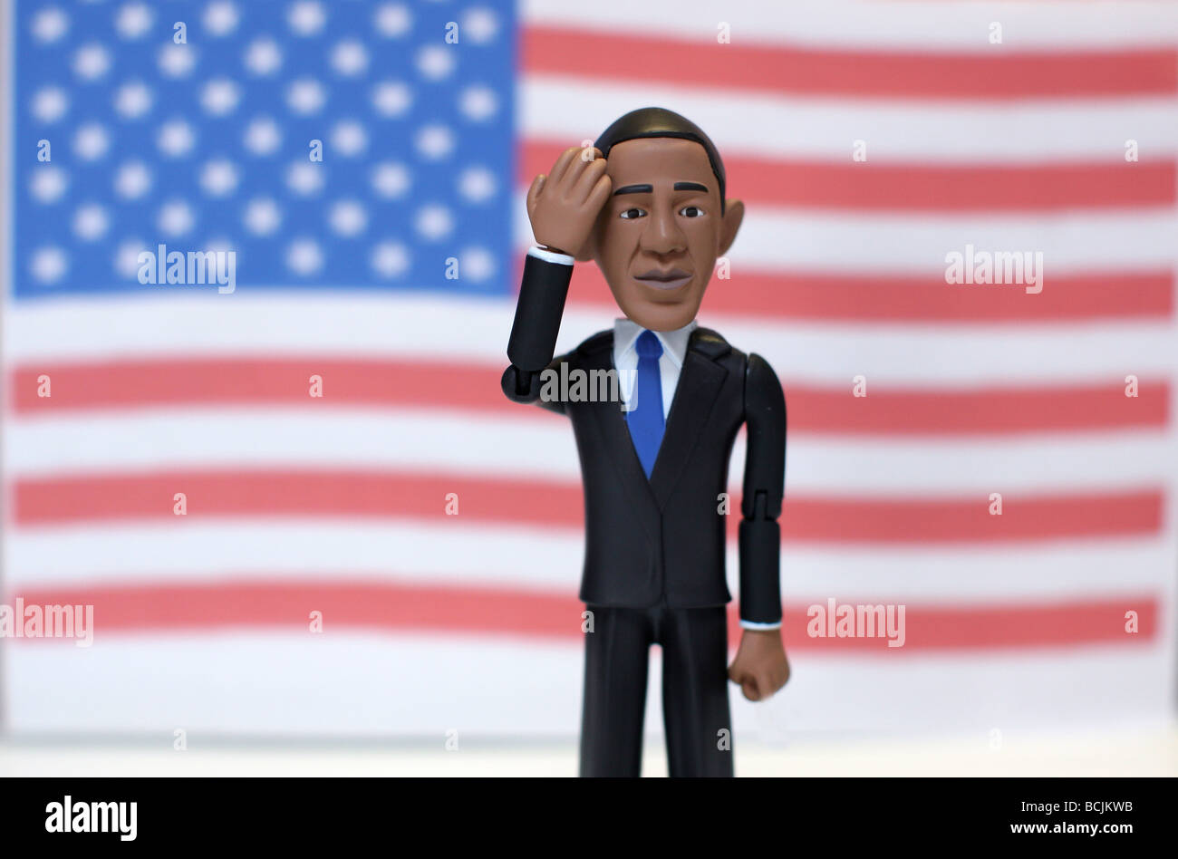 Barack obama and american flag hi-res stock photography and images - Alamy