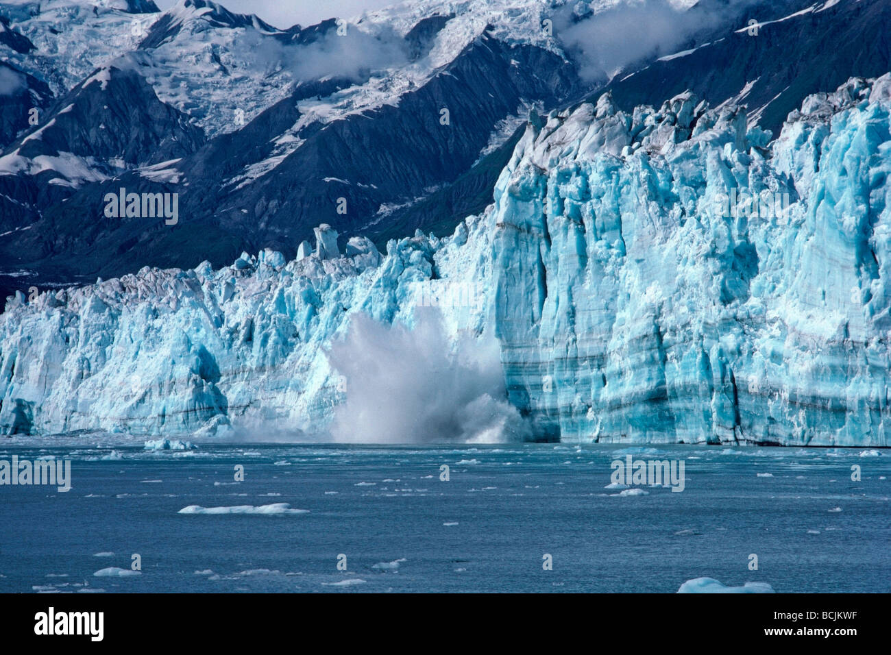 Hubbard Glacier Calving Summer SE AK Stock Photo - Alamy