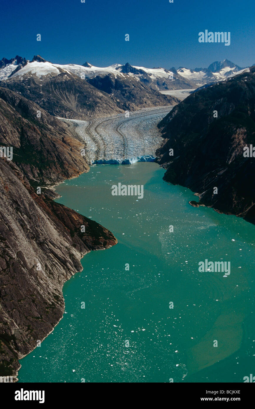 Aerial of Dawes Glacier Tongass NF SE Alaska Summer Stock Photo - Alamy