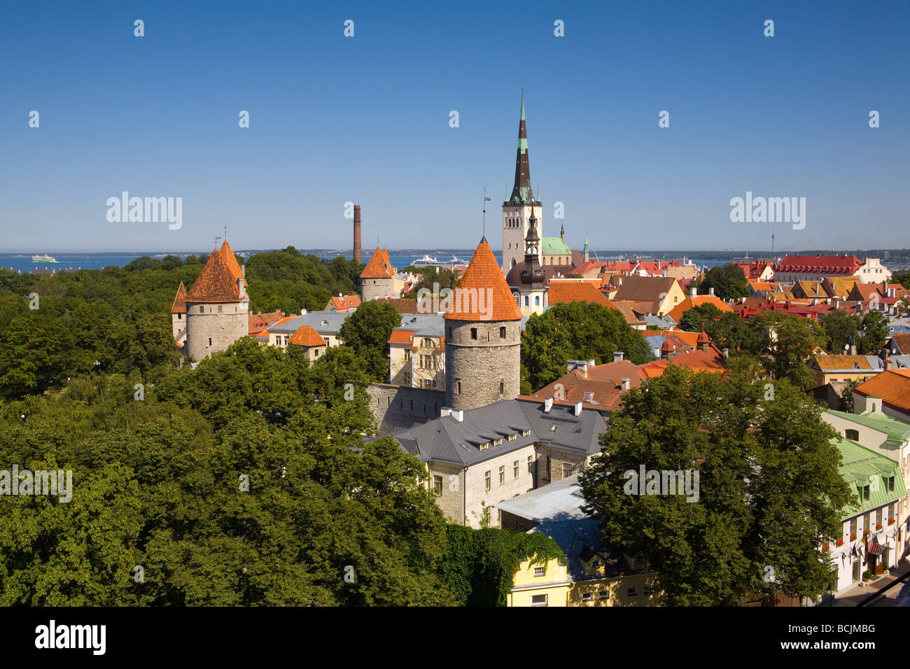 Old Town from Toompea, Tallinn, Estonia Stock Photo - Alamy