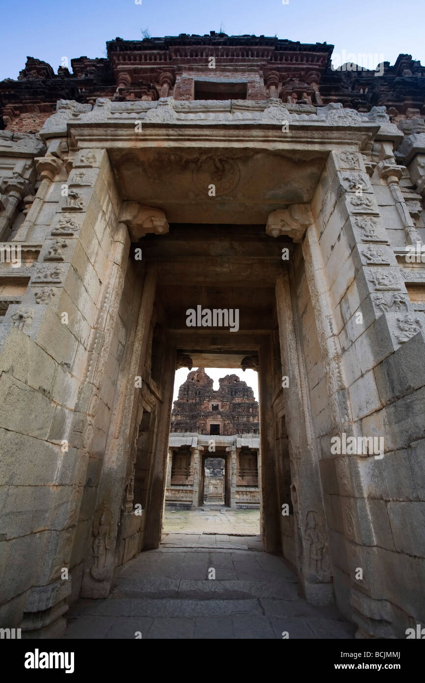 Ruin of Hindu Temple, Hampi, Karnataka, India Stock Photo - Alamy