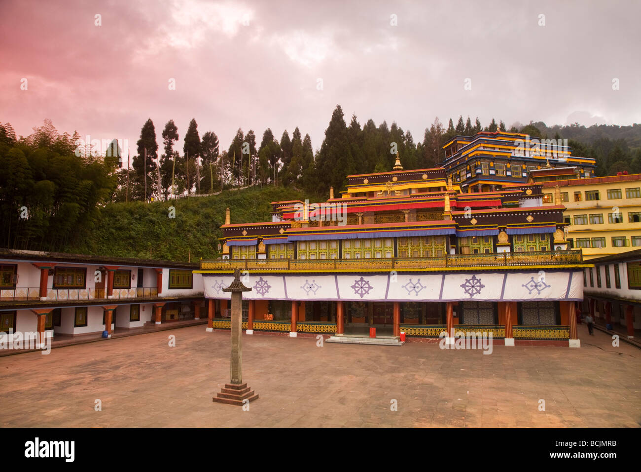 India, Sikkim, Gangtok, Rumtek Gompa Complex, Main monstery building ...