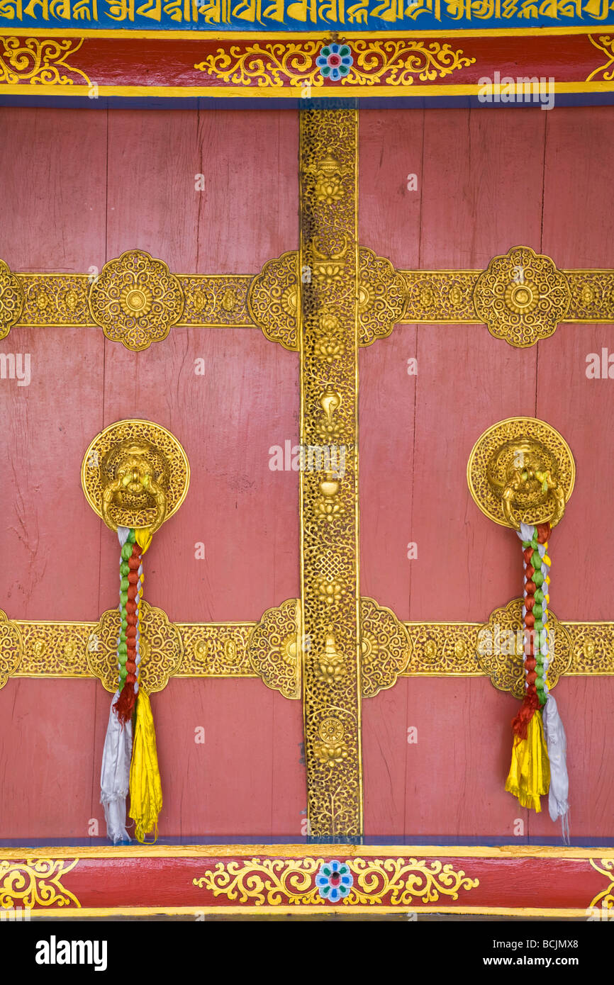 India, Sikkim, Gangtok, Lingdum Gompa, Monastery door Stock Photo - Alamy