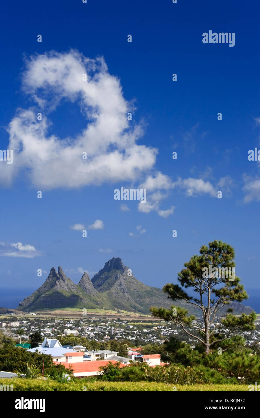 Trois Mamelles and Montagne du Rempart, Mauritius, Indian Ocean Stock ...