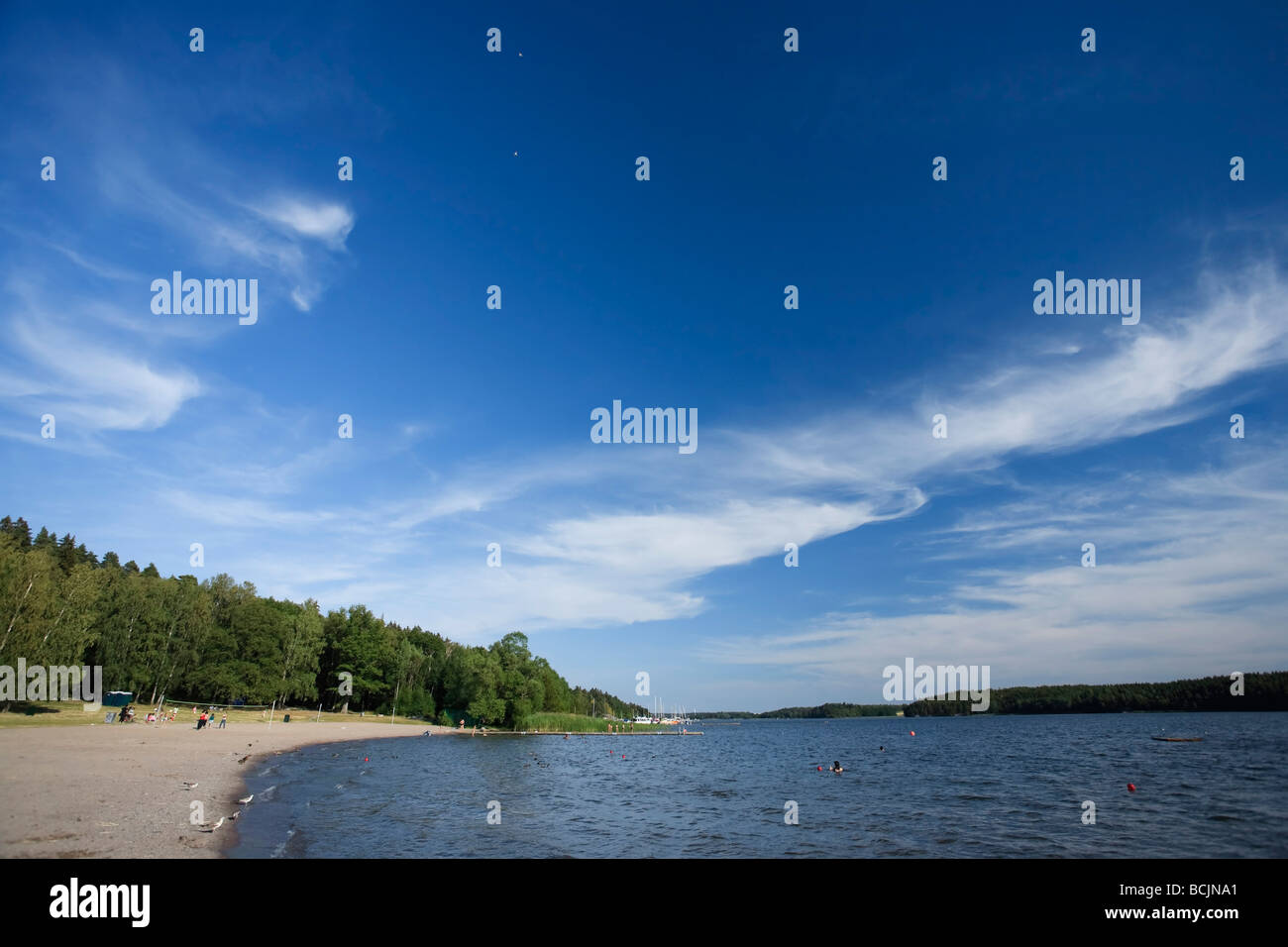 Hasselby Strand Beach, Stockholm Archipelago, Stockholm, Sweden Stock ...