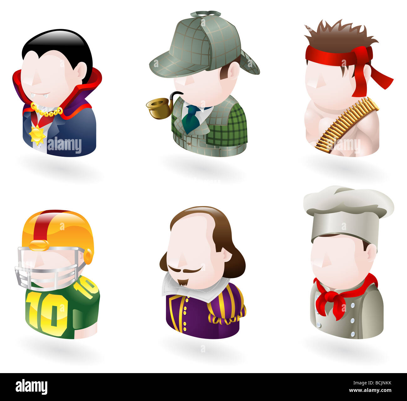 avatar people web icon set Stock Photo - Alamy