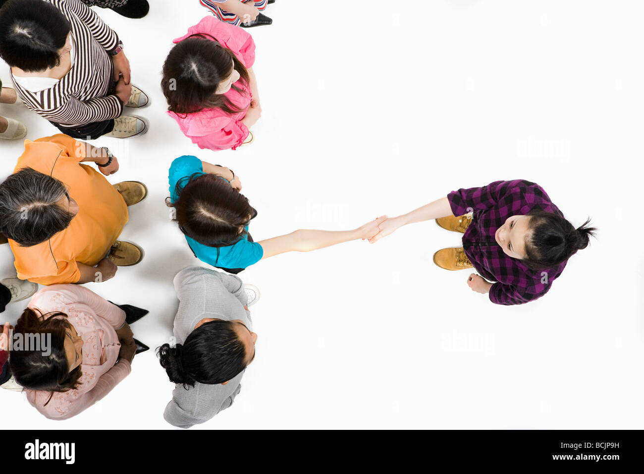 Woman in the crowd hi-res stock photography and images - Alamy