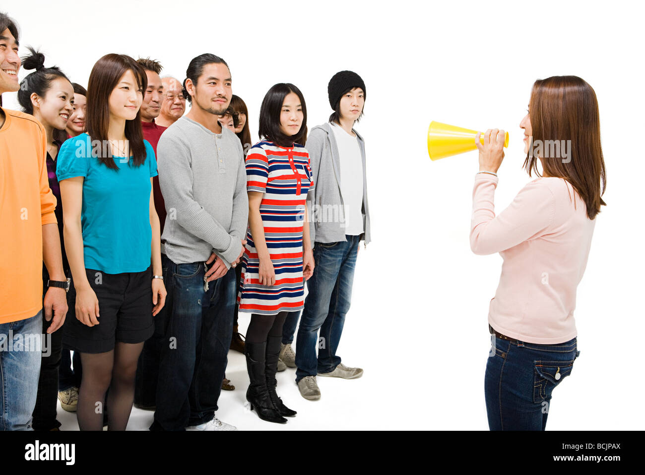 Woman speaker crowd hi-res stock photography and images - Alamy
