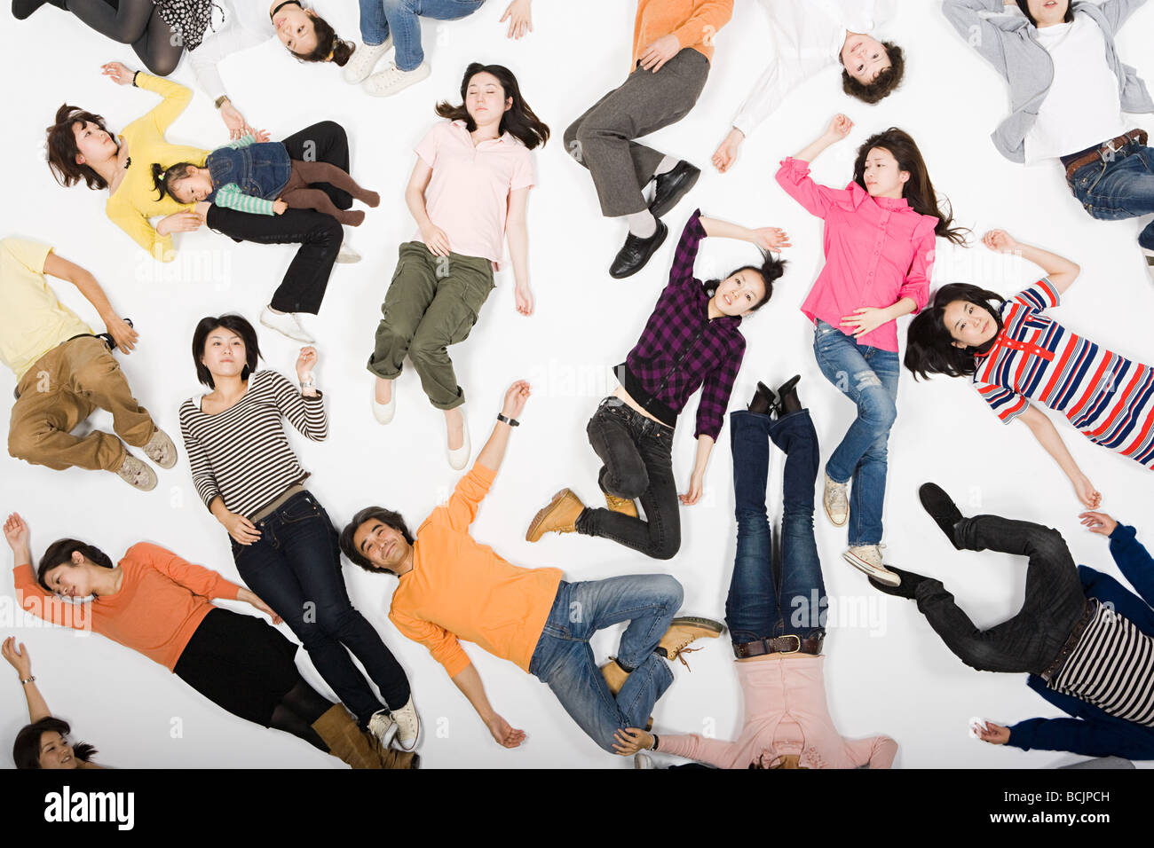 People lying down Stock Photo - Alamy