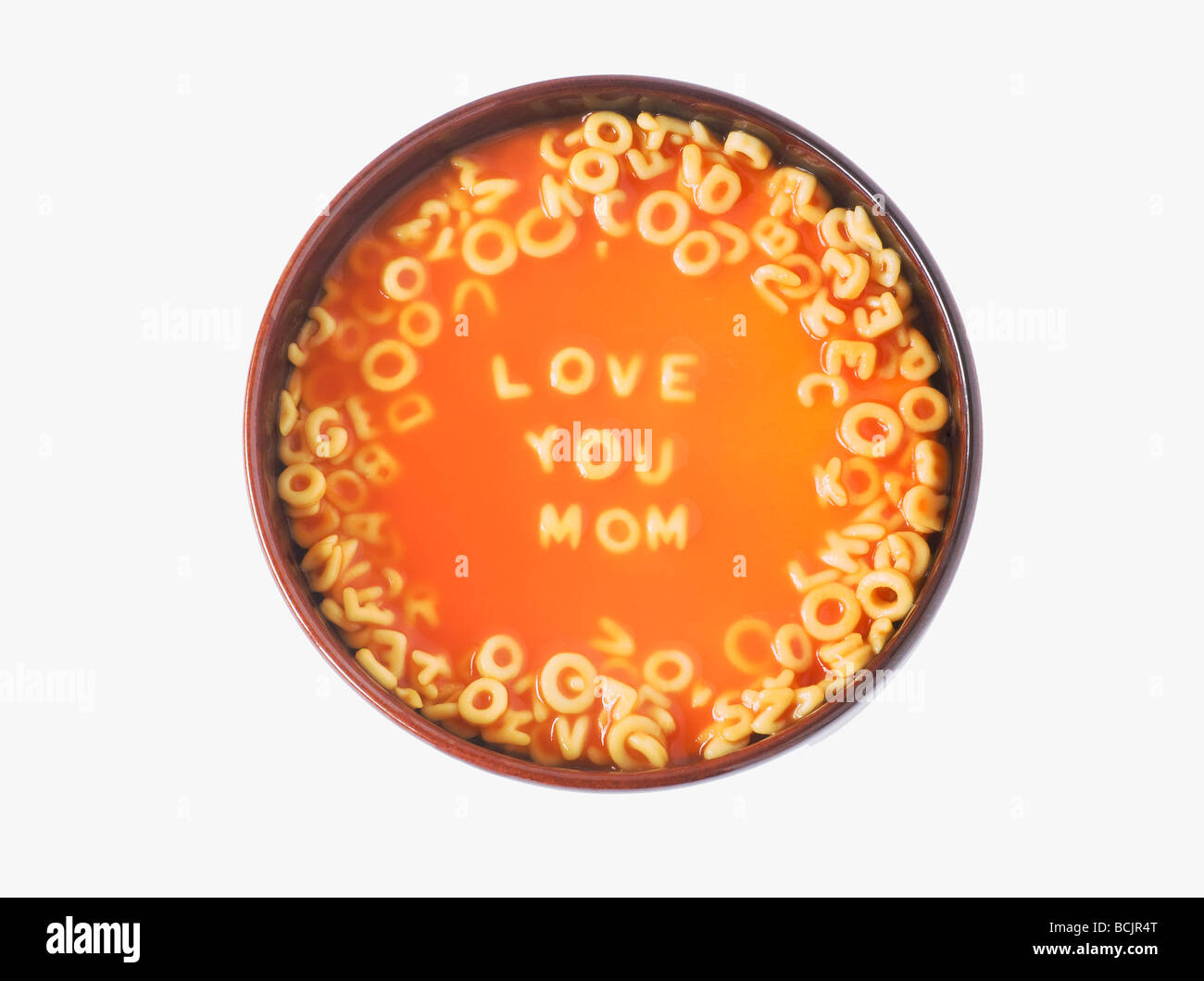 Spaghetti letters in bowl hi-res stock photography and images - Alamy