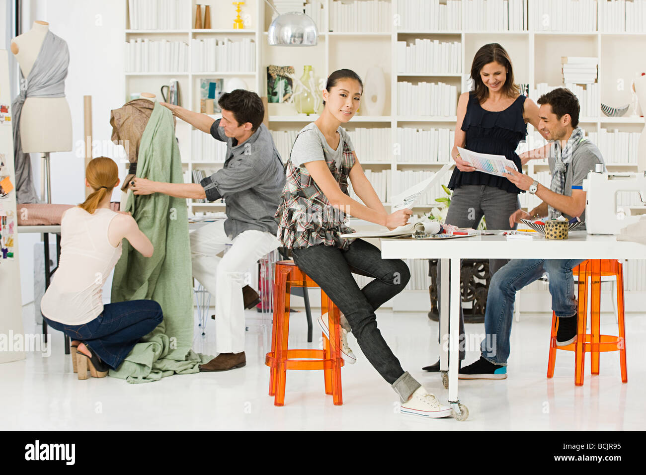 Fashion designers at work Stock Photo - Alamy