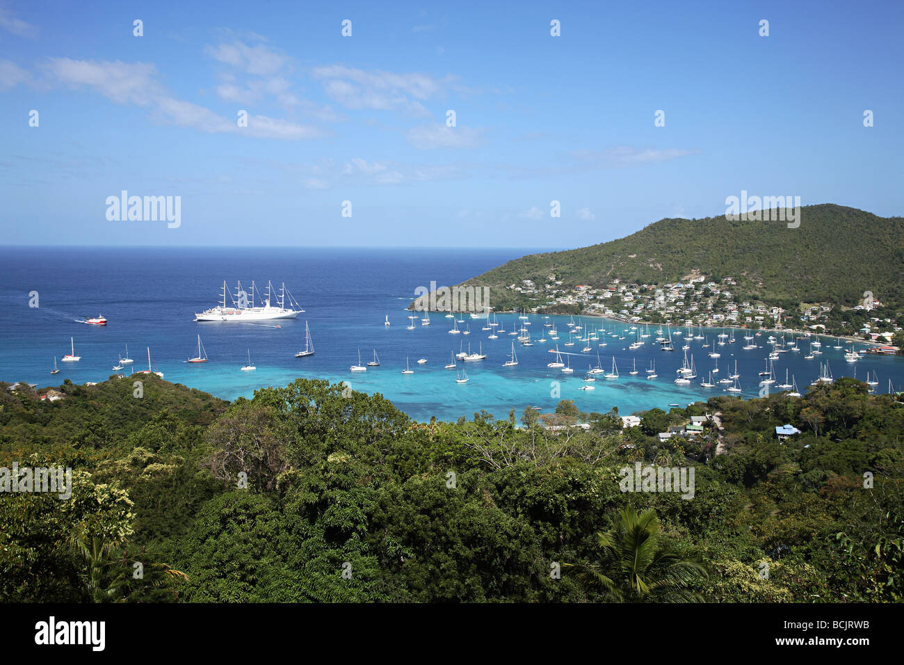 Port elizabeth harbour bequia Stock Photo - Alamy