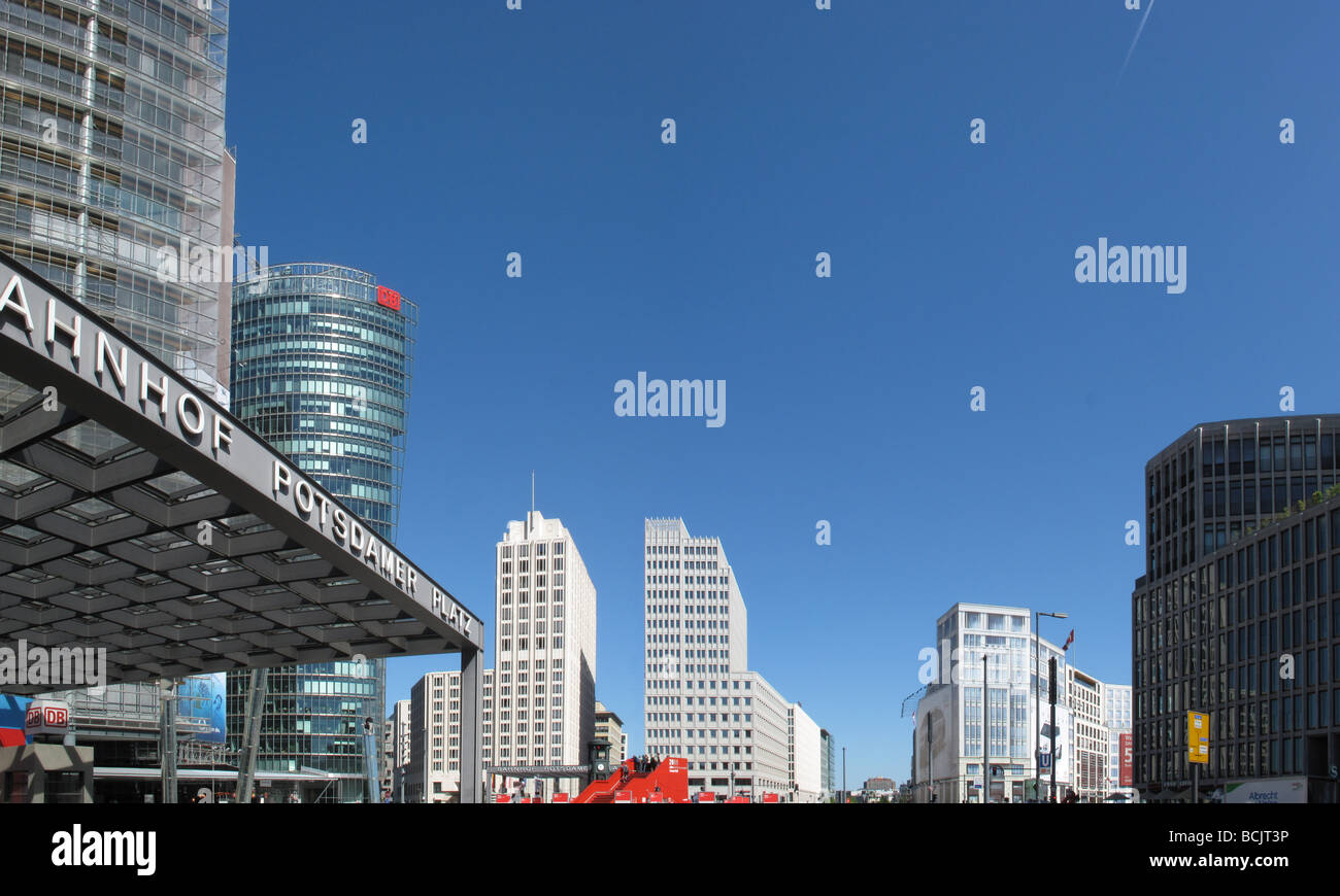 Germany Berlin Potsdamer Platz modern office building May 09 Stock ...