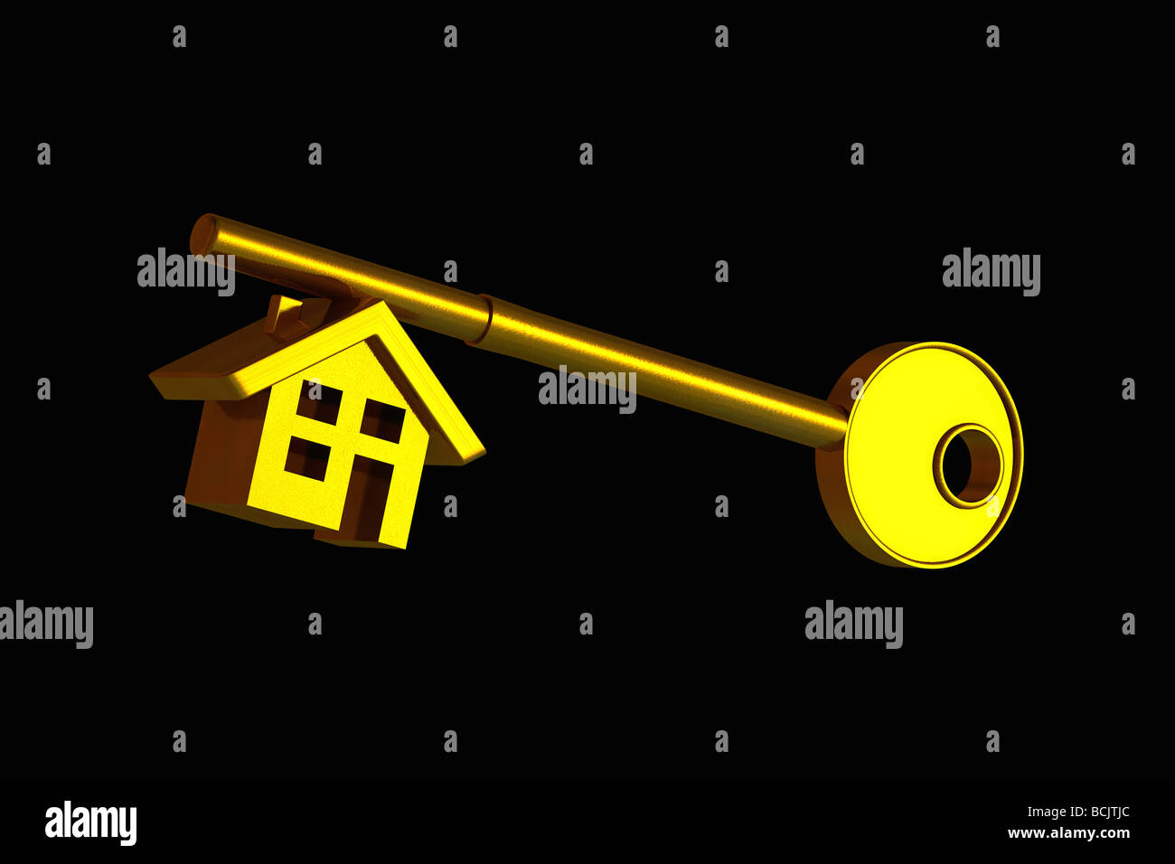 House shape on a key Stock Photo - Alamy