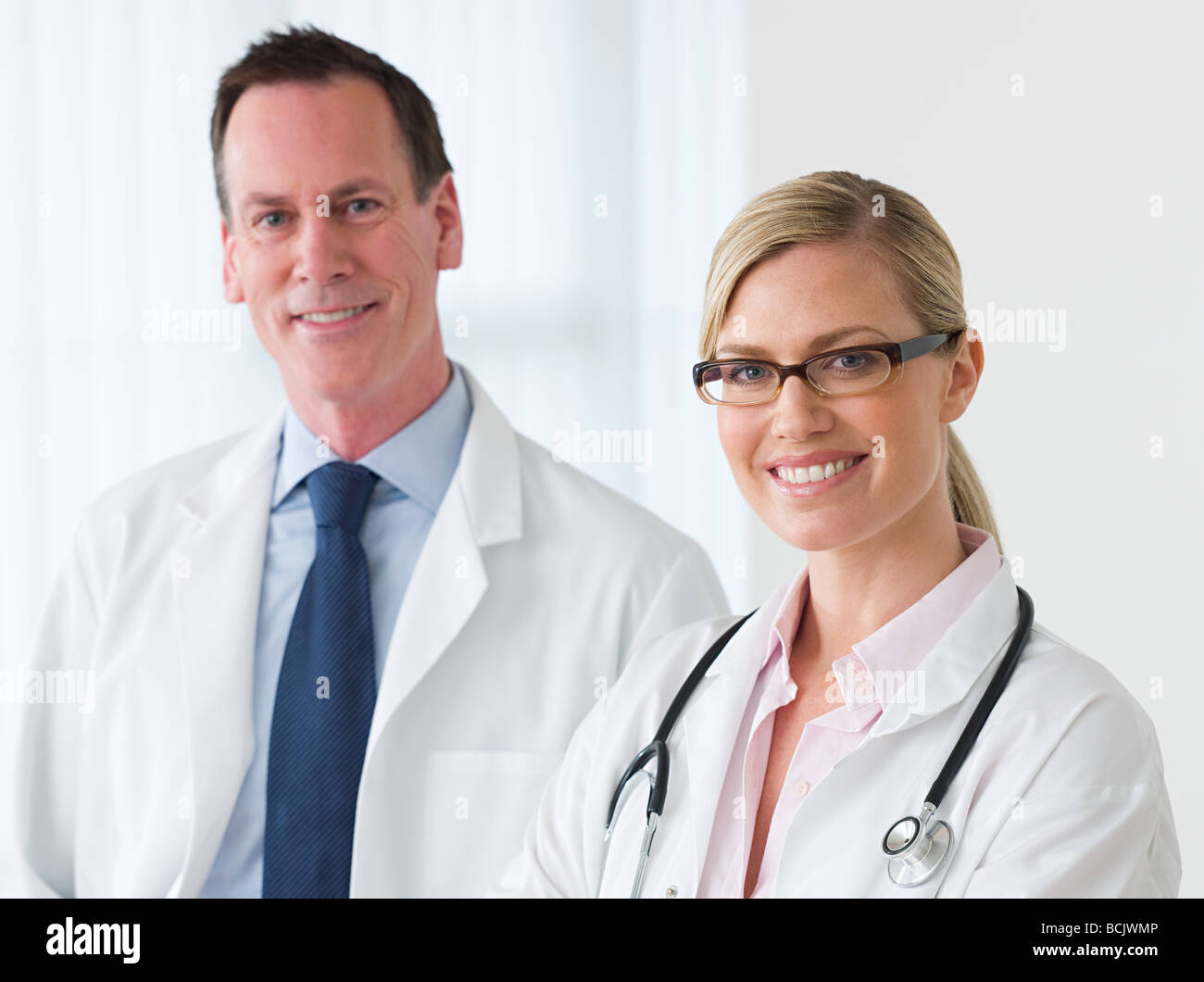 Portrait of two doctors Stock Photo - Alamy