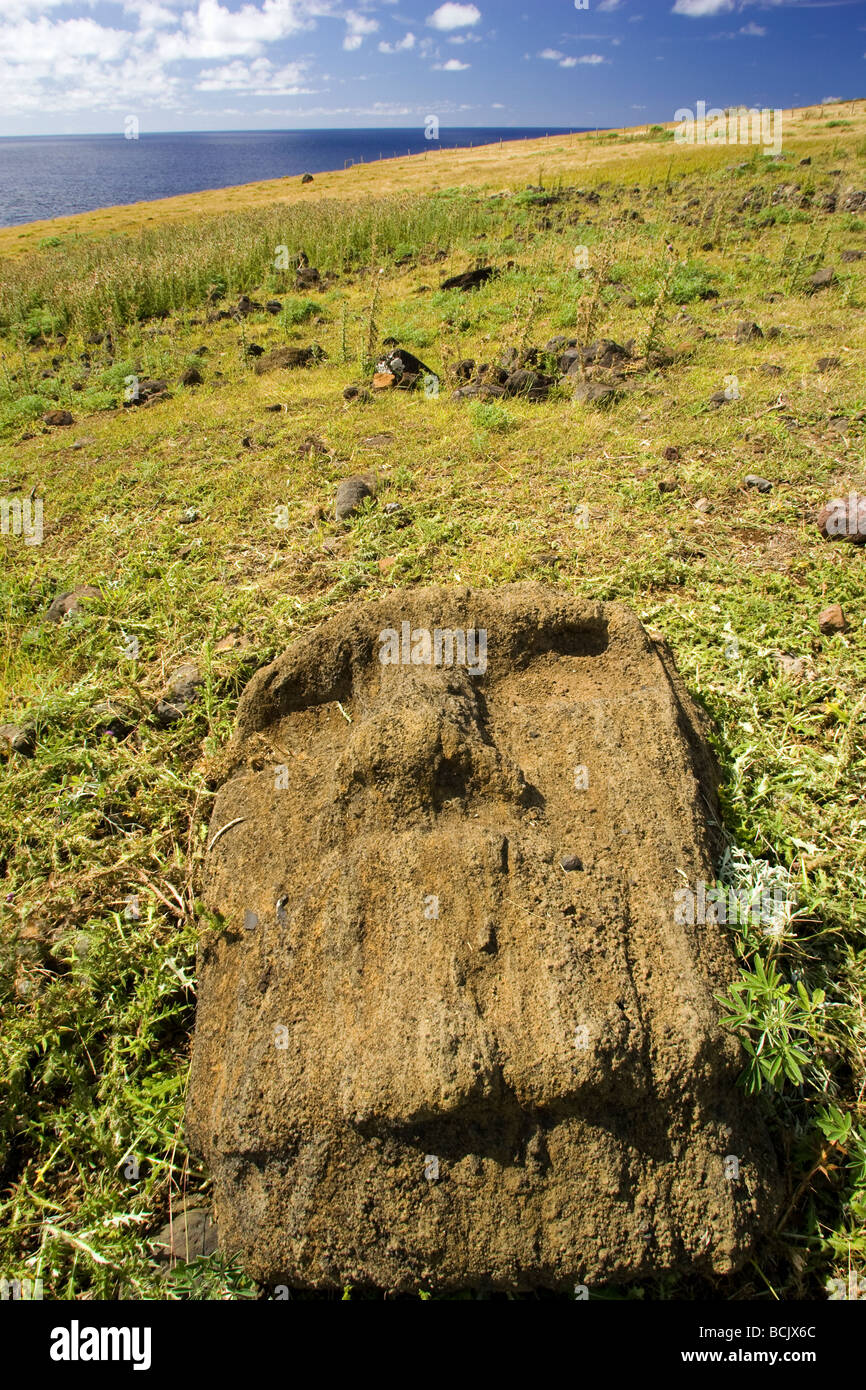 Fallen Moai - Easter Island, Chile Stock Photo - Alamy